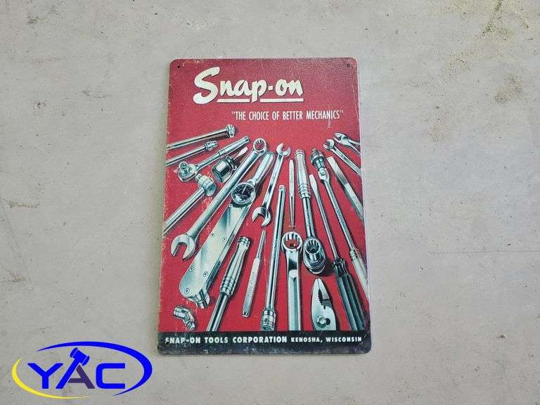 Snap On Tool Sign - YAC Auctions