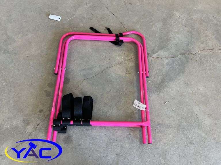Pink Foldable Saddle Stand - YAC Auctions