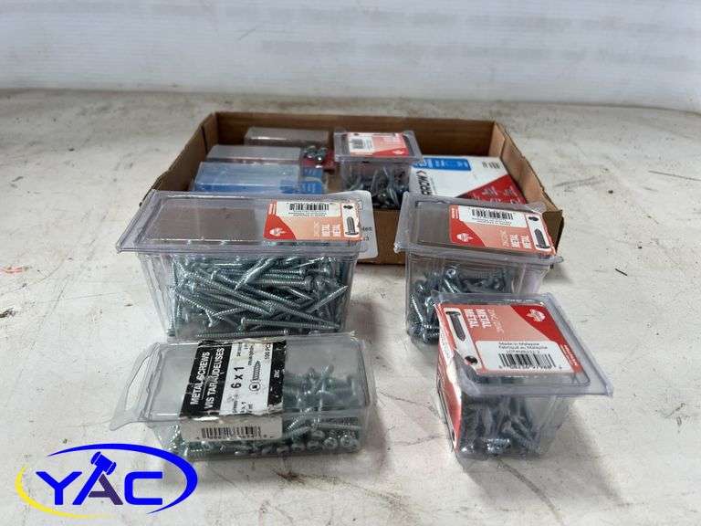 Box Of Screws & Arrow T50 Staples - YAC Auctions