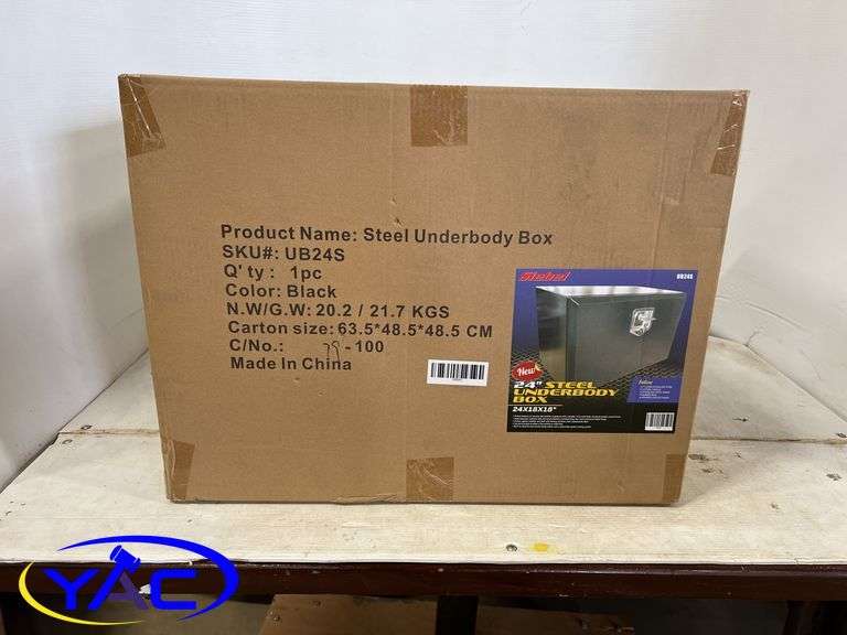 24” Steel UnderBody Box - YAC Auctions