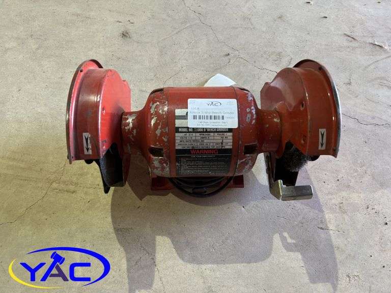 Amrox 3/4hp Bench Grinder - YAC Auctions