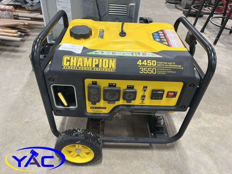 Champion 4450W Generator - YAC Auctions