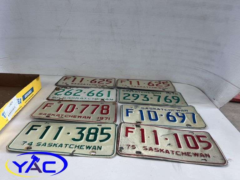 License Plates - Years 1966-1975 - YAC Auctions