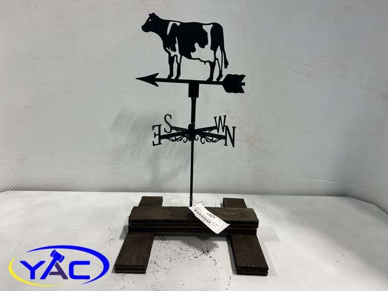 Metal Cow Weather Vane - 20" High - YAC Auctions