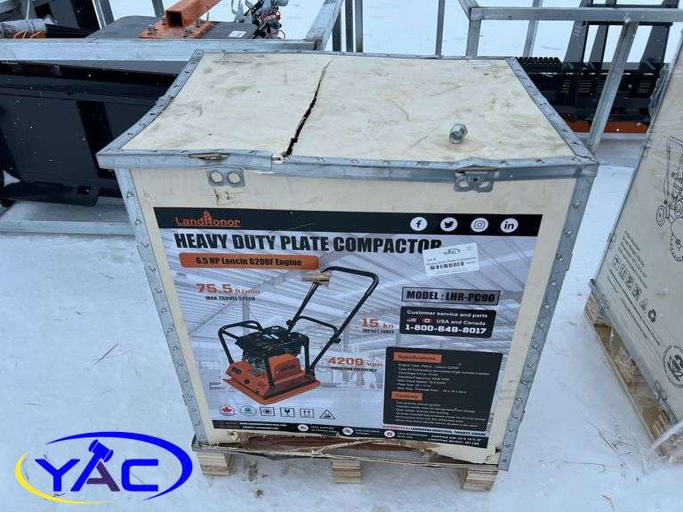 Heavy Duty Plate Compactor - Box Damaged - YAC Auctions
