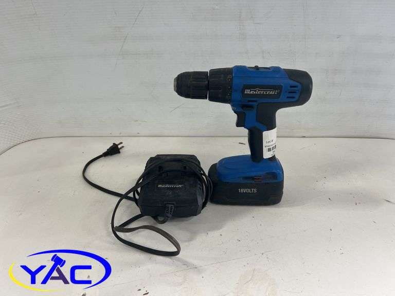 Mastercraft 18v Drill W/ Charger - YAC Auctions