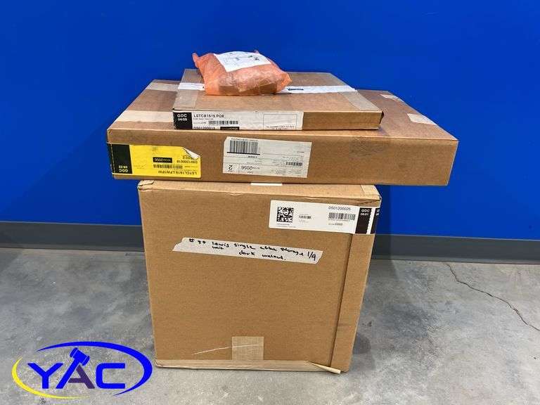 Lewis Single Cube Storage Unit Dark Walnut - YAC Auctions