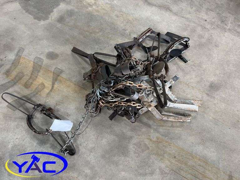 12 - No. 4 Double Spring Traps - YAC Auctions