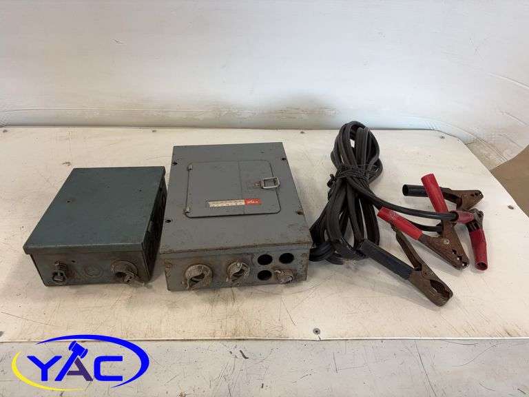 Multiple Electrical Panel Boxes & Booster Cables - YAC Auctions