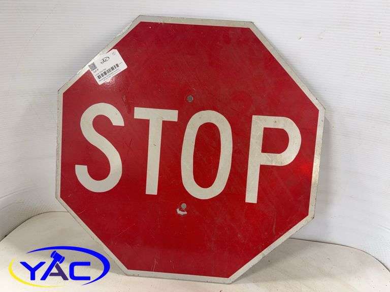 Large Stop Sign - YAC Auctions