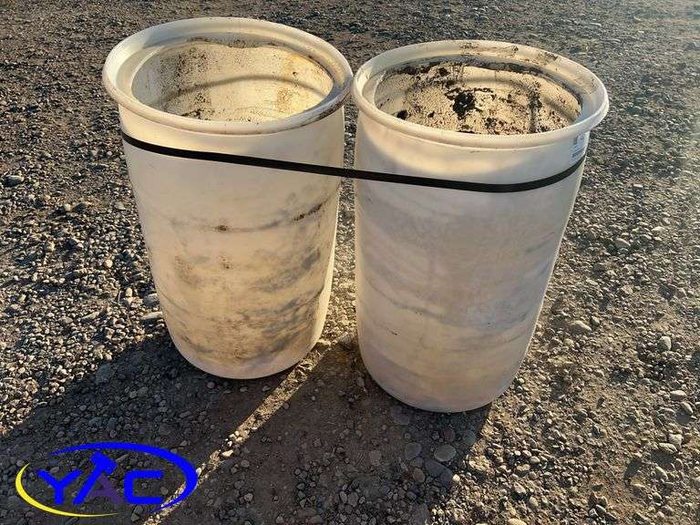 2- White Barrels - YAC Auctions