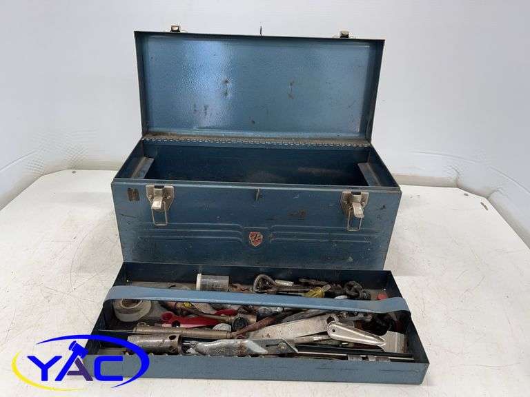 Blue Tool Box - YAC Auctions
