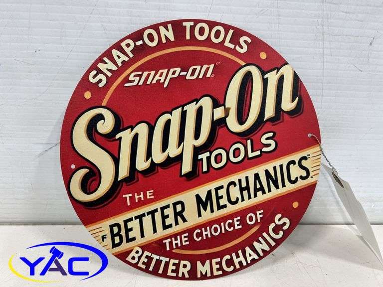 8" Metal Snap-On Tools Sign - YAC Auctions