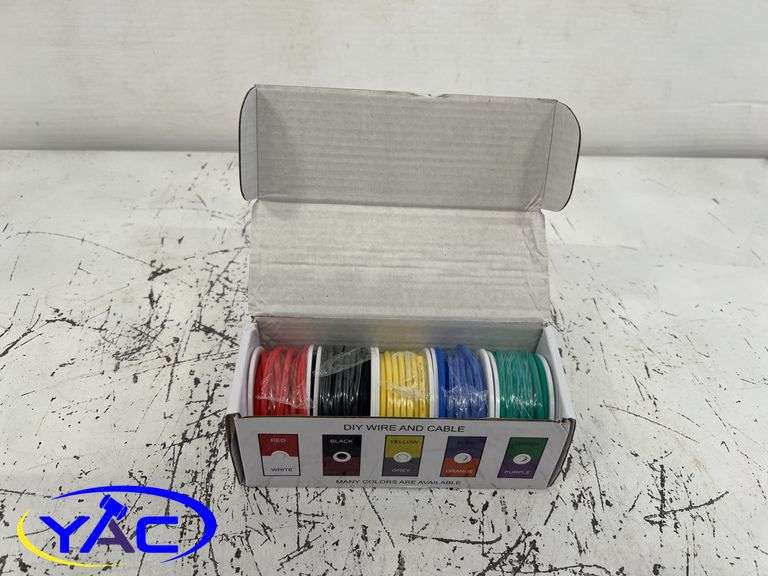 Automotive Wire Dispenser w/ 5 Rolls Of Wire - YAC Auctions