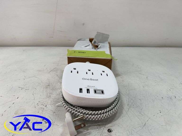 One Beat Power Strip With USB Charger - YAC Auctions