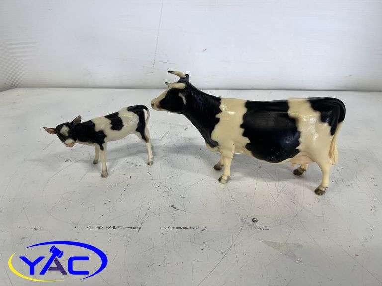 Vintage Breyer Holstein Cow & Calf Set - YAC Auctions