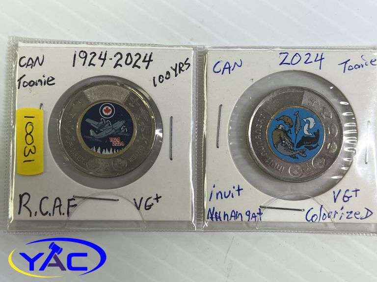 2 - 2024 Canada $2 Coins - 'Colored' - YAC Auctions