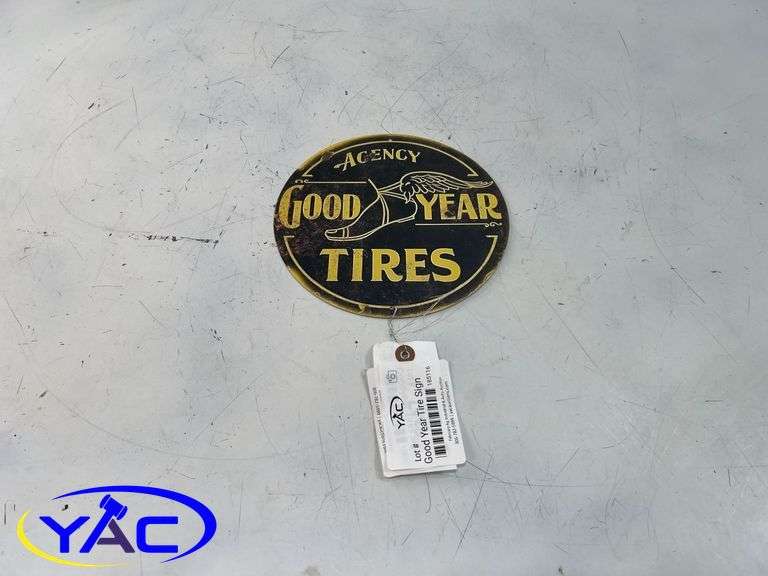 8" Good Year Tire Sign - YAC Auctions