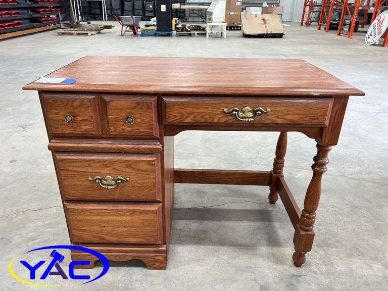 Palliser Desk W/ Side Drawers - YAC Auctions