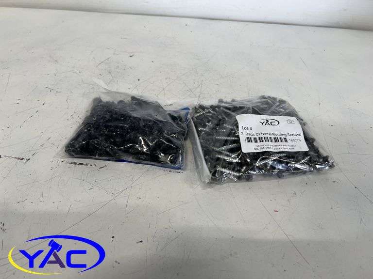 2- Bags Of Metal Roofing Screws - YAC Auctions