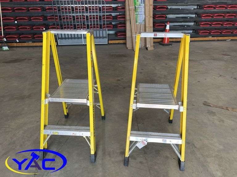 2- Step Ladders (2 Step Platform Ladder) - YAC Auctions