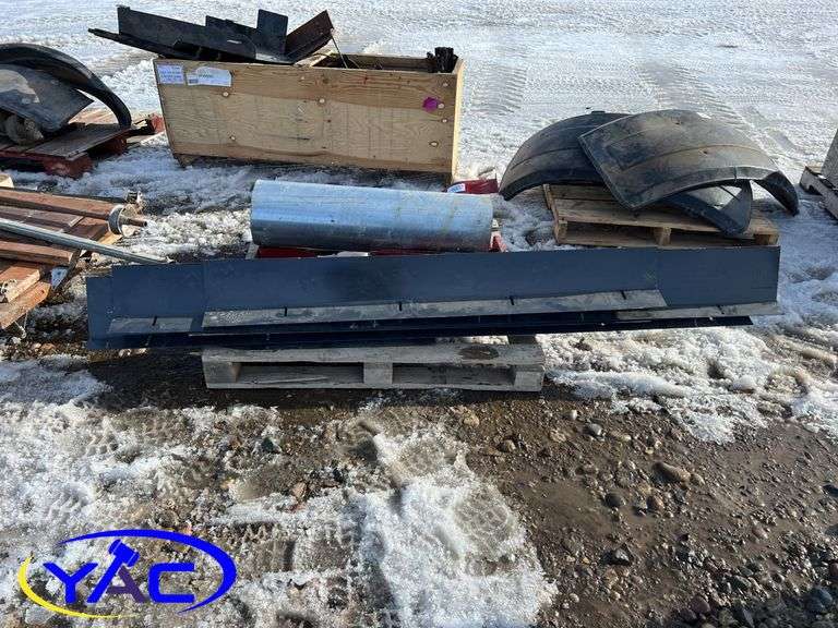 Pallet of 2- 11" Auger Stands w/ Misc. Form Sheet Metal - YAC Auctions