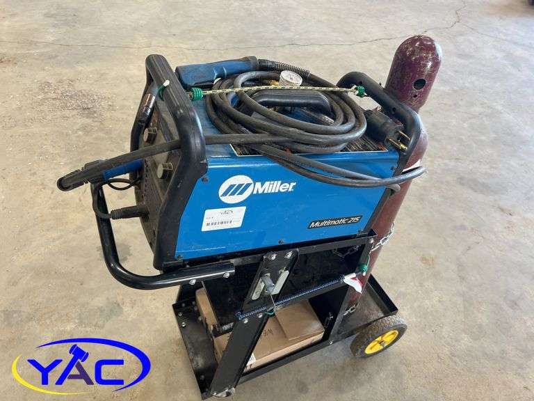 Miller Multimatic 215 Welder - Mig/Tig/Arc Welder 11D/220 W/ Tank ...