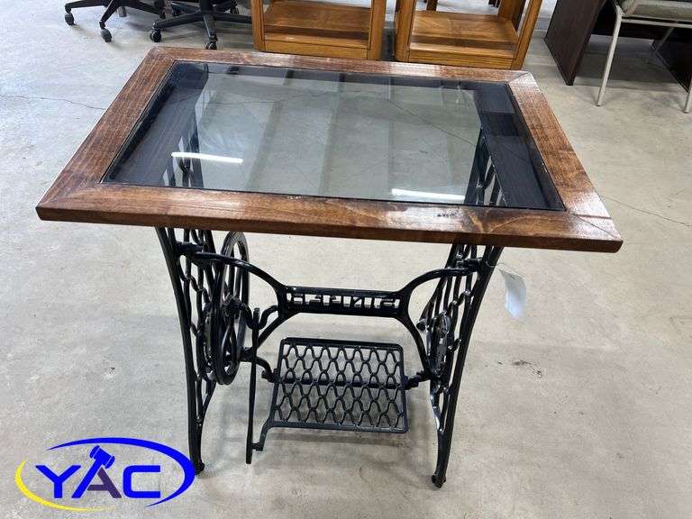 Singer Sewing Machine Converted To Table - YAC Auctions