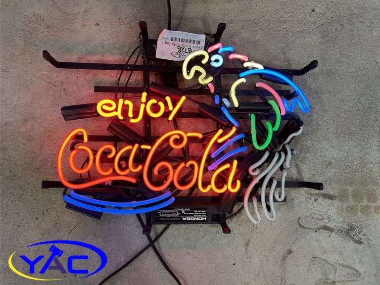 Enjoy Coca-Cola Sign - YAC Auctions