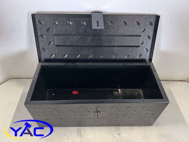Empty Black Iron Box - YAC Auctions