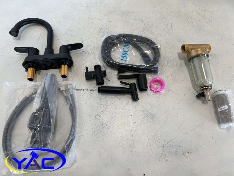 Black Tap Set & Misc. Plumbing Items - YAC Auctions