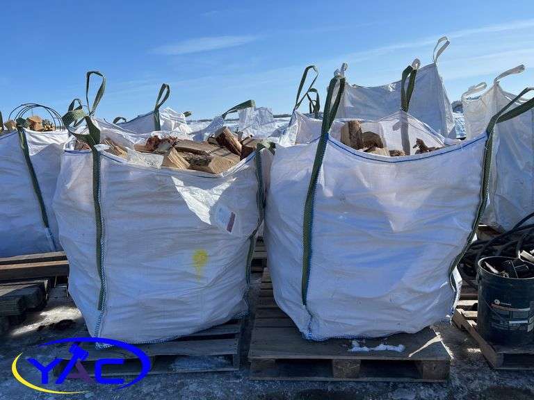 2- Mini Bulk Bags Of Birch Firewood - YAC Auctions