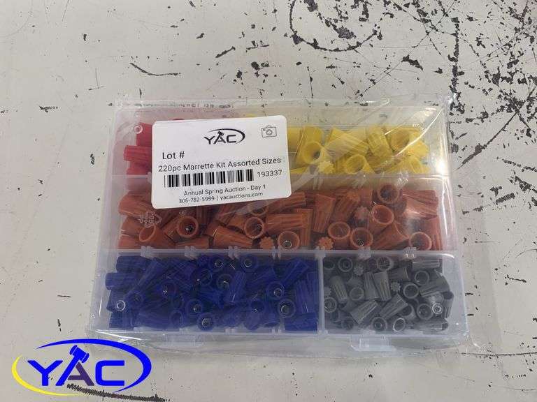 220pc Marrette Kit Assorted Sizes - YAC Auctions