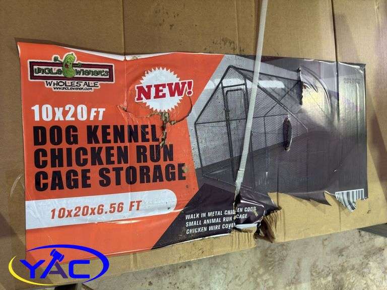 10’ x 20’ Dog Kennel Chicken Run Cage Storage (Damaged Box) - YAC Auctions