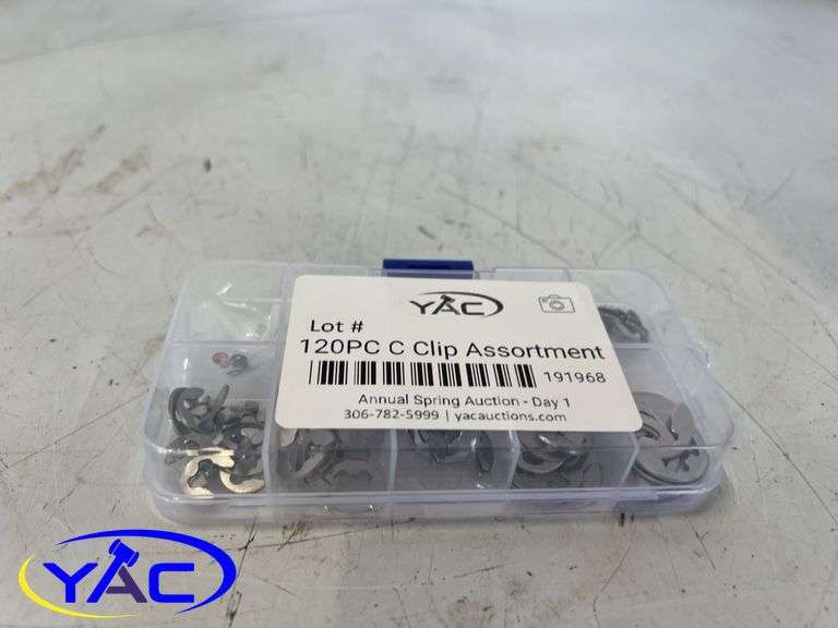 120pc C-Clip Assortment - YAC Auctions