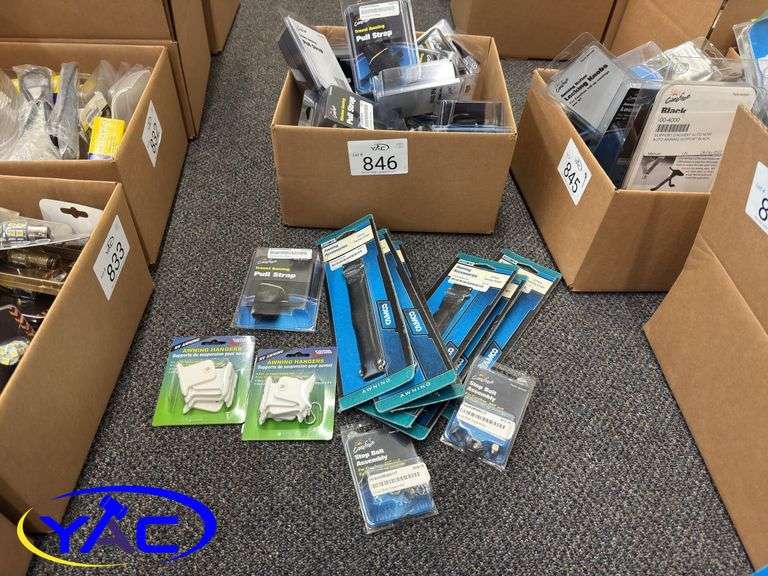 Awning Straps, Hangers & Stop Bolt Assembly - YAC Auctions