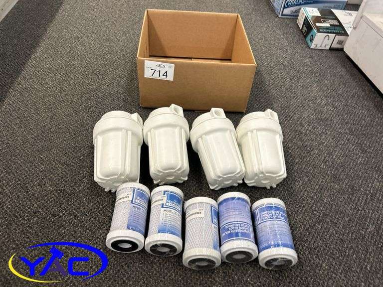 Box Of Water Purifier Canisters & Water Filters - YAC Auctions