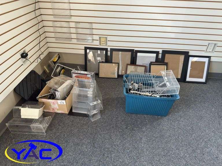 Assorted File Organizers, Peg Hooks & Picture Frames - YAC Auctions