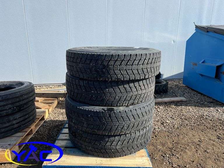 4- 11R22.5 Bridge Stone Tires - YAC Auctions