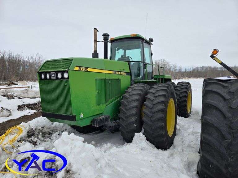 1992 JOHN DEERE 8760 4WD TRACTOR - YAC Auctions