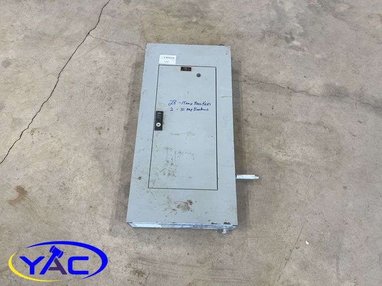 Breaker Box W/ 30 Breakers - YAC Auctions