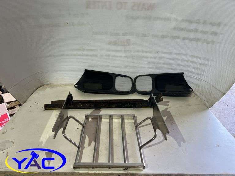 Crow Bar, Tow Mirrors, Motorbike Back Rack - YAC Auctions