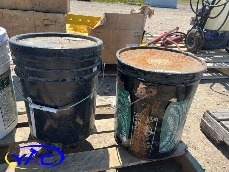 2- Pails Of Tar - YAC Auctions