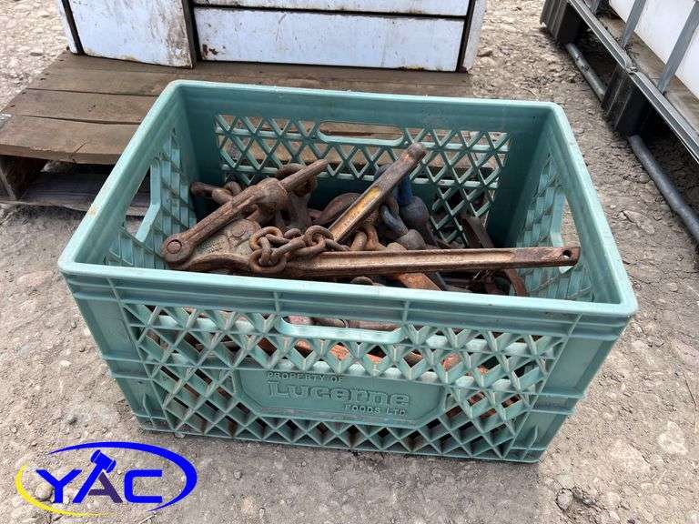 Crate Of Load Binders - YAC Auctions