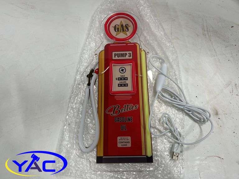 Gas Bowser Neon Sign - YAC Auctions