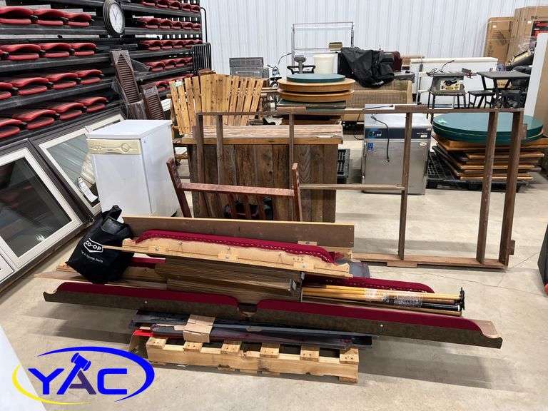 4' x 8' Brunswick Slate Pool Table - YAC Auctions