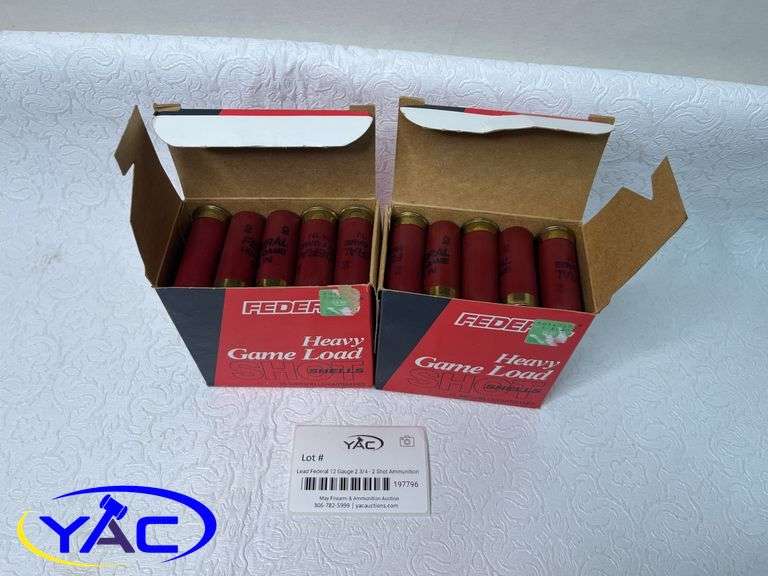 2 BOXES - FEDERAL 12GAU. 2-3/4" - #2 LEAD SHOT AMMUNITION - YAC Auctions