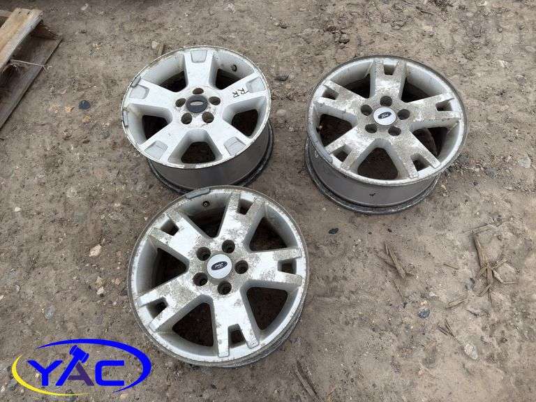 17" Ford Explorer Aluminum Wheel Rims (3 Tires) - YAC Auctions