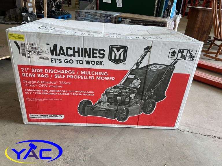 21” Side Discharge Rear Bag - YAC Auctions