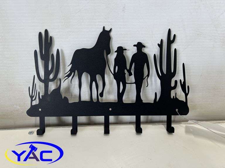 Laser Cut Western Theme Rack 12" - YAC Auctions
